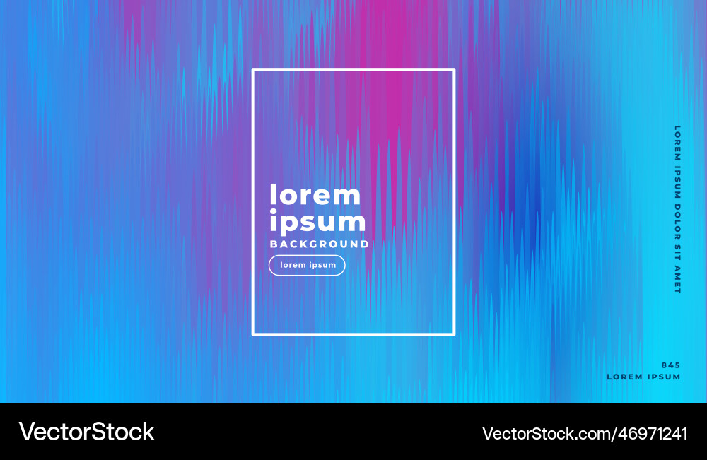 Blue glitch lines with purple shades Royalty Free Vector