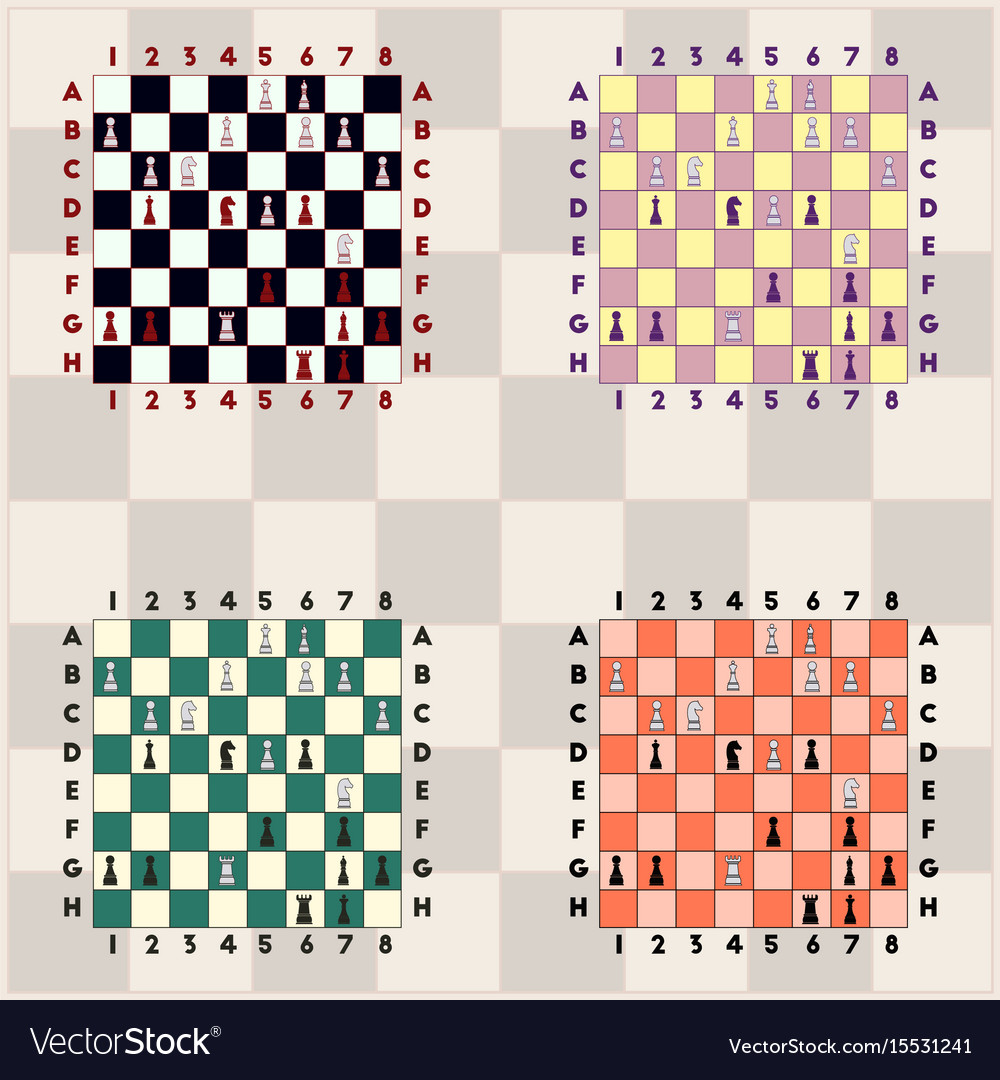 Chess set Royalty Free Vector Image - VectorStock