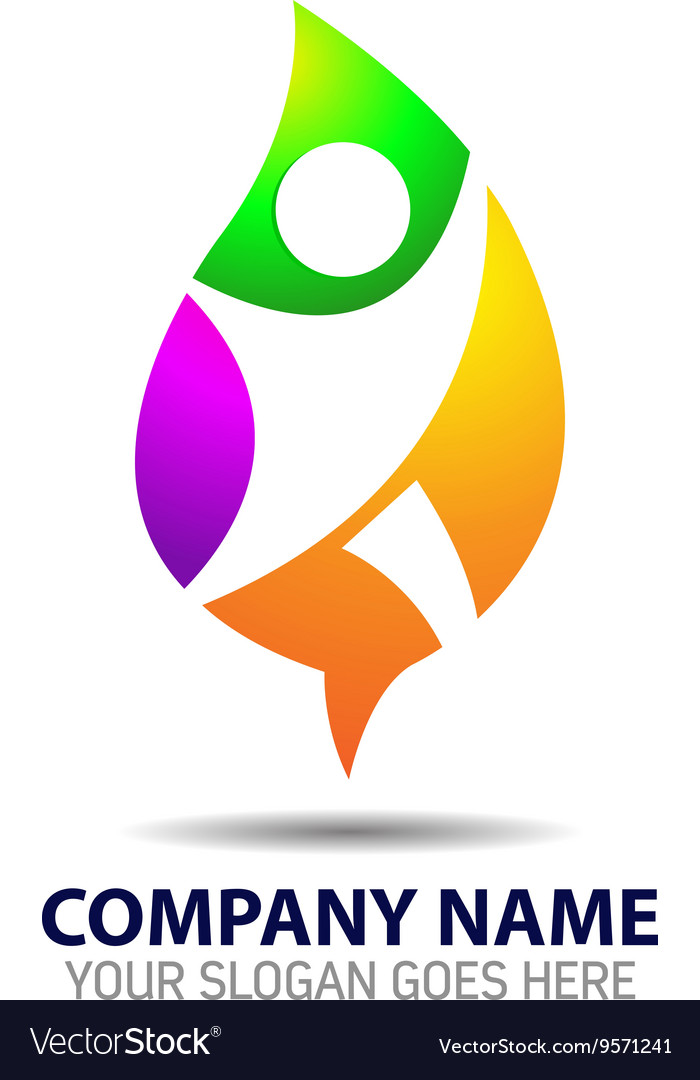 Human leaf logo Royalty Free Vector Image - VectorStock