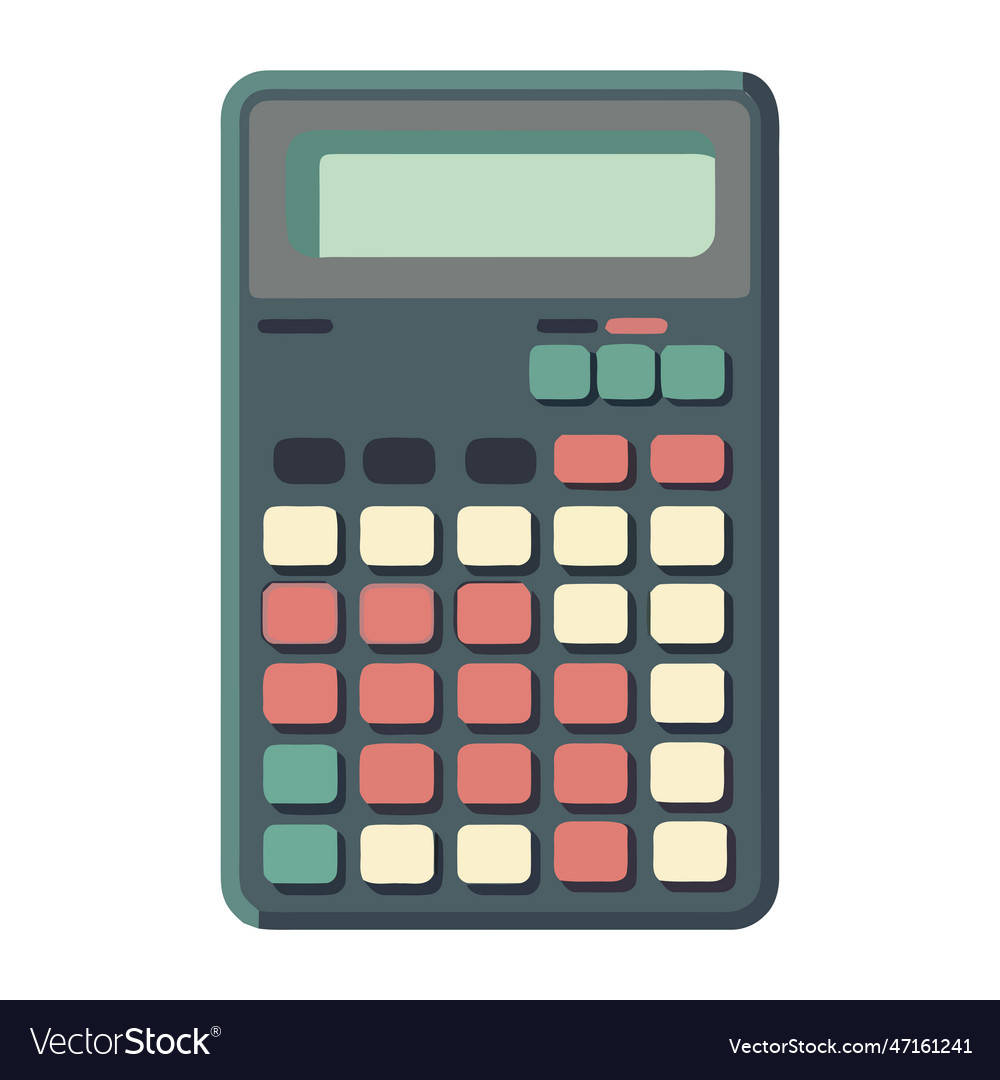 Modern calculator icon for finance and business Vector Image