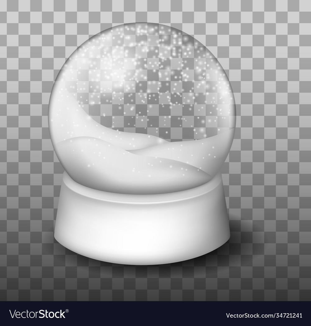 Snow globe Royalty Free Vector Image - VectorStock