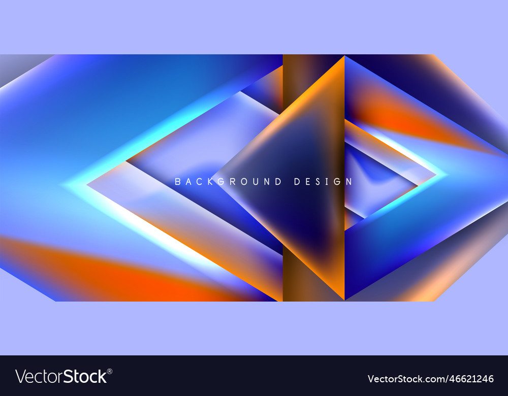 Abstract background with overlapping triangles Vector Image