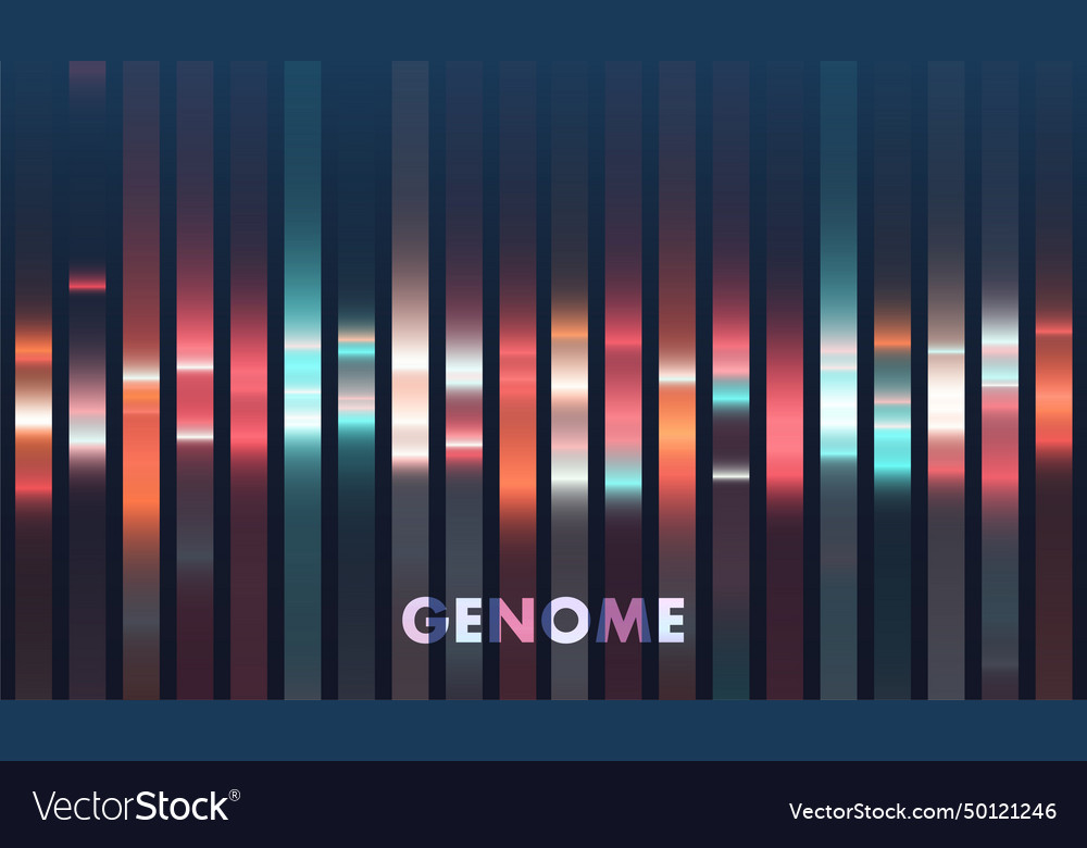 Big genomic data visualization Royalty Free Vector Image