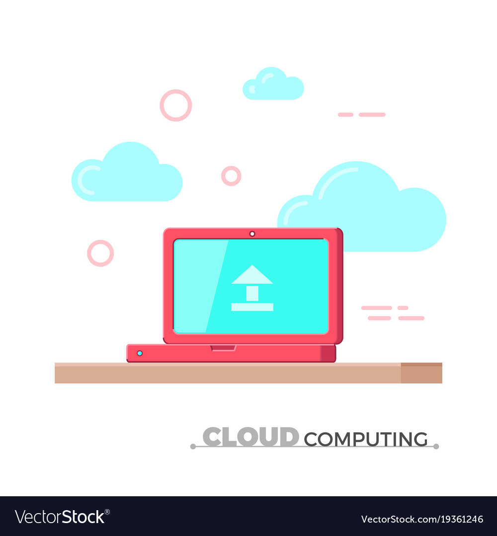 Cloud computing concept Royalty Free Vector Image