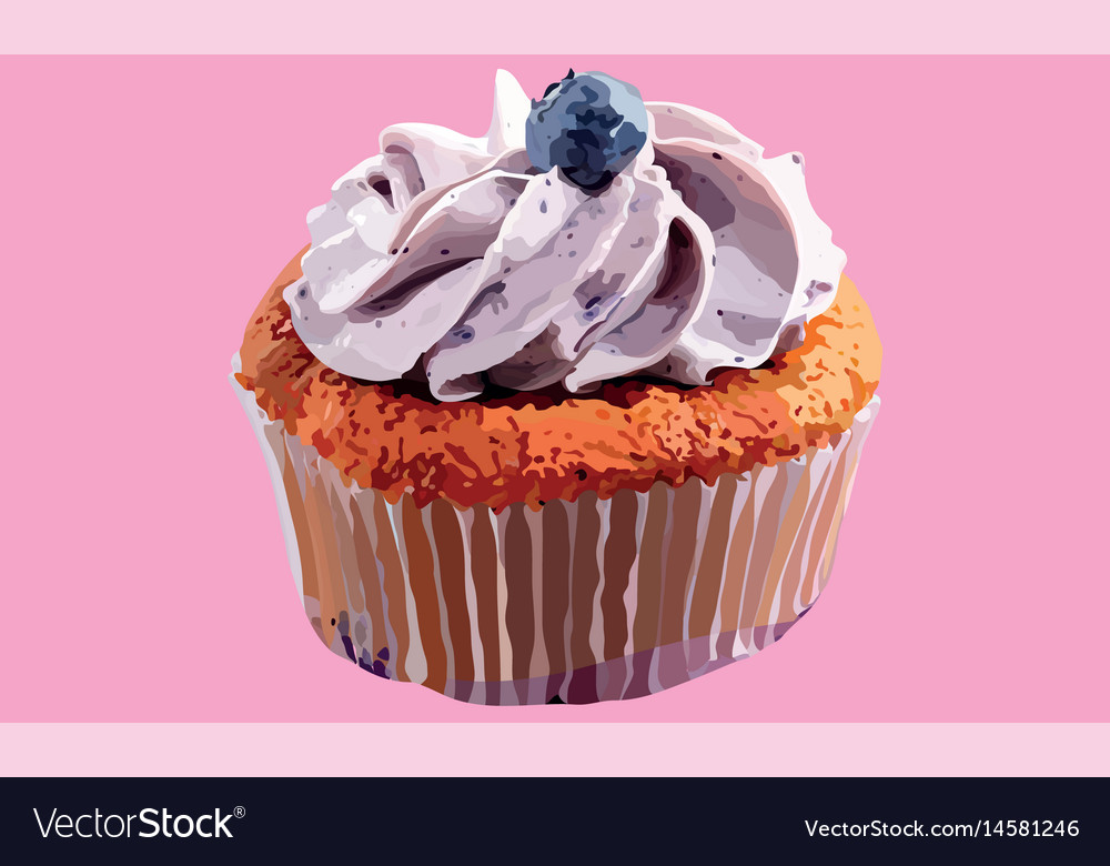 Cupcake Royalty Free Vector Image - VectorStock