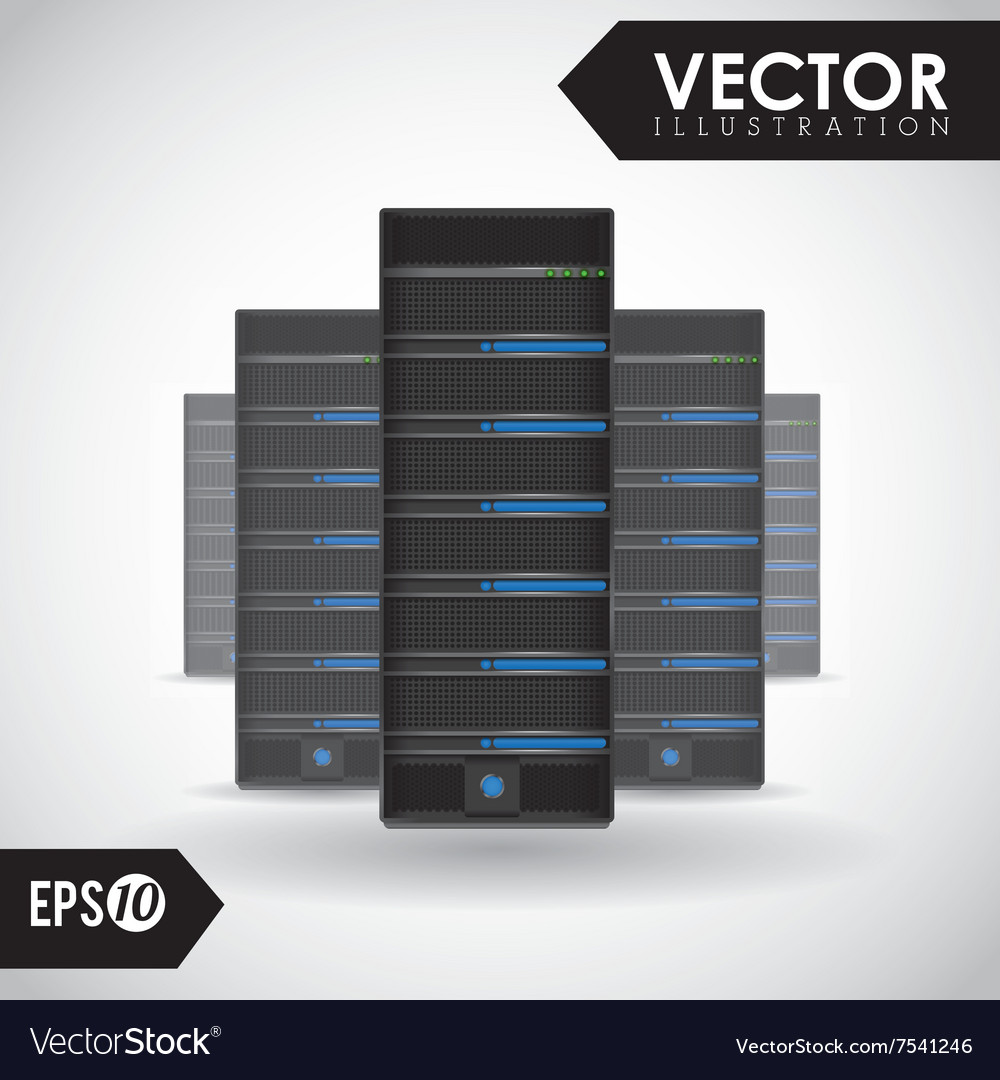 Data center design Royalty Free Vector Image - VectorStock