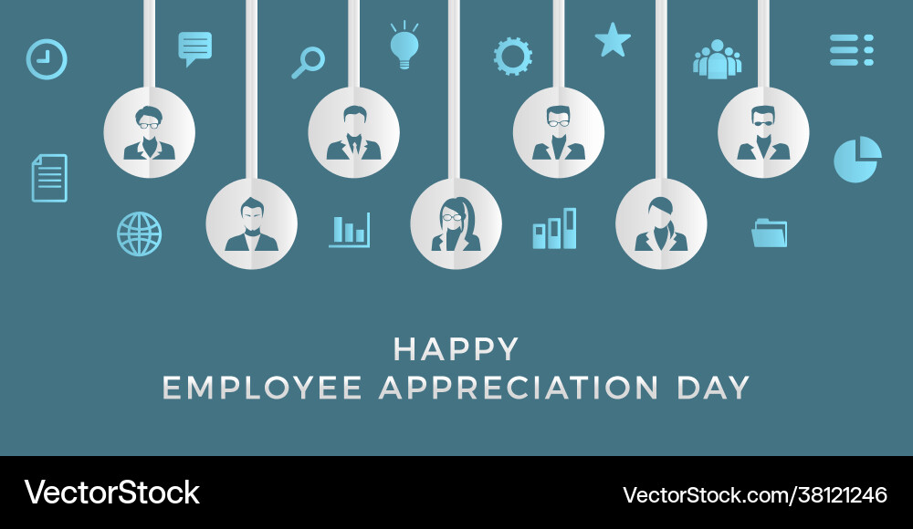 Happy employee appreciation day background Vector Image