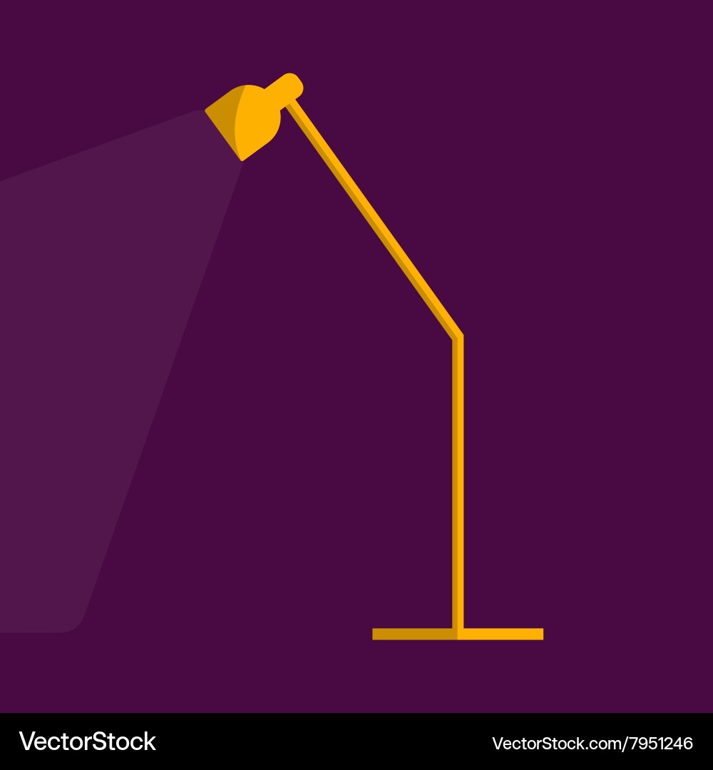 Icon of lamps modern flat style Royalty Free Vector Image