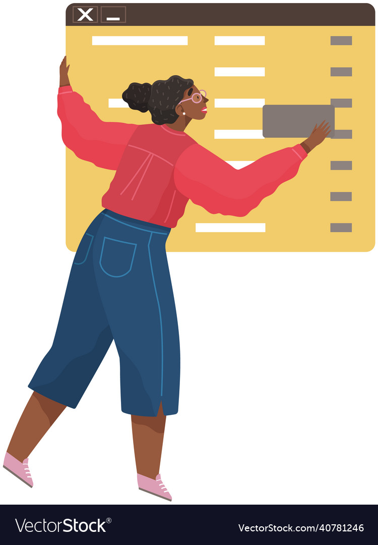 Programmer engineering and coding set Royalty Free Vector