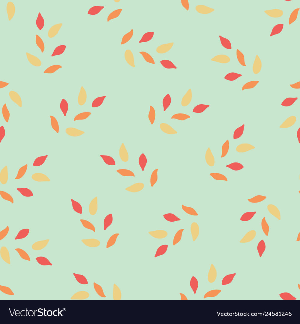 Seamless abstract floral leaves pattern Royalty Free Vector