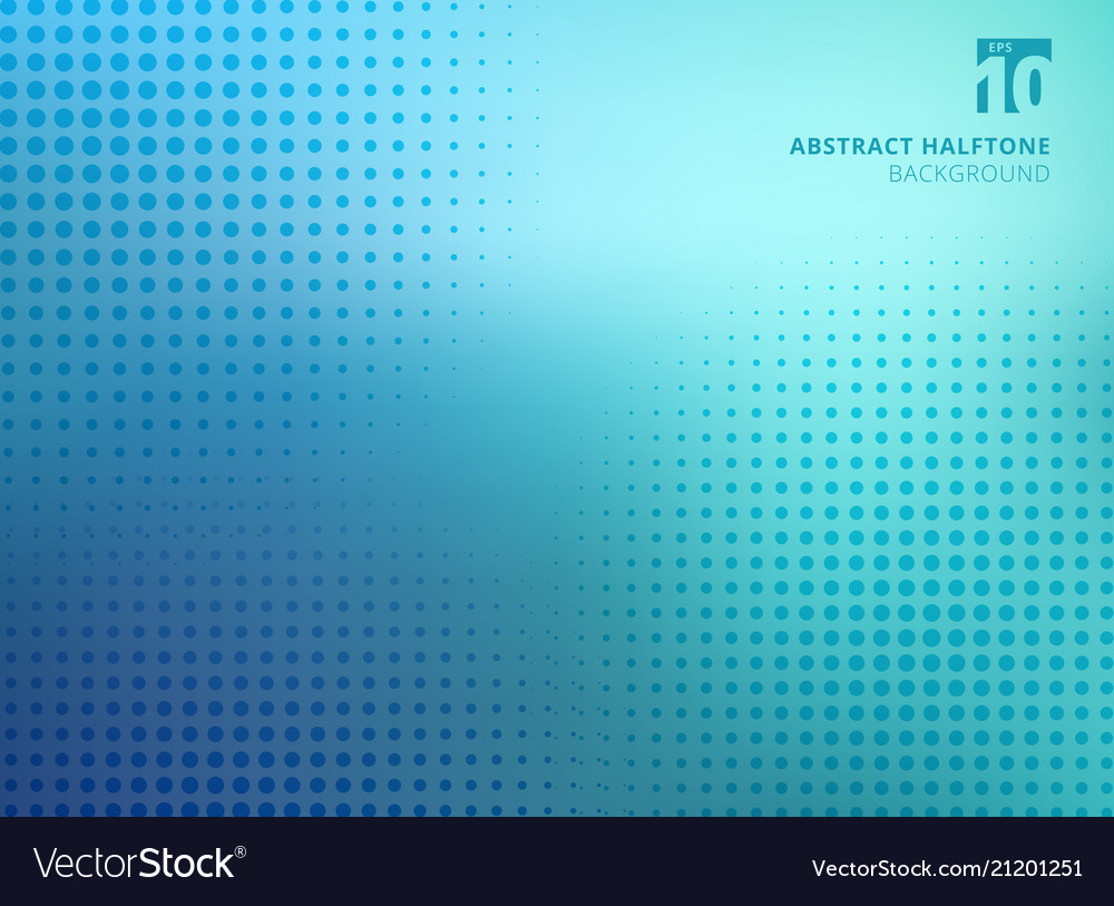 Abstract blue halftone texture on blurred Vector Image Abstract blue halftone texture on blurred Vector Image