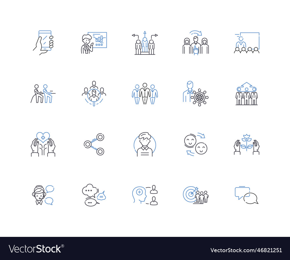 Computerized aid line icons collection automation Vector Image Computerized aid line icons collection automation Vector Image