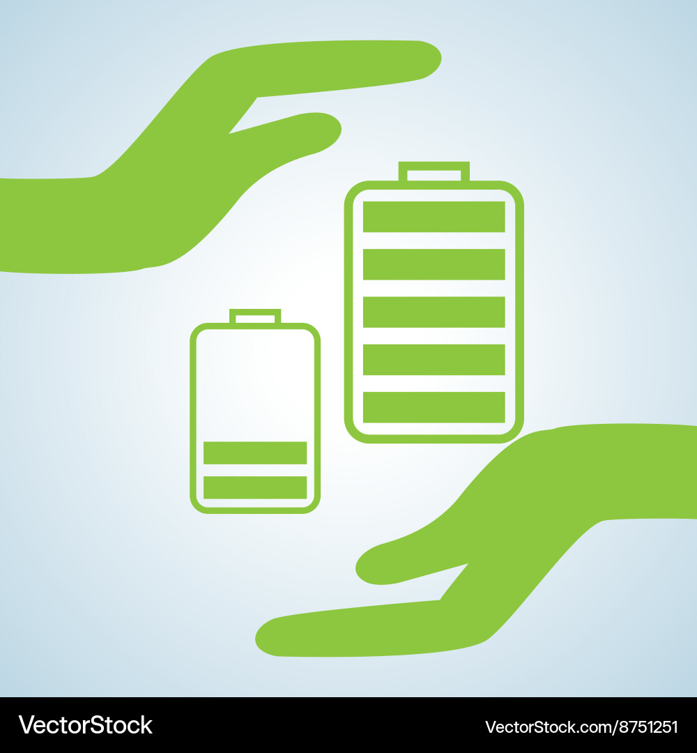 Ecology design protection icon green concept Vector Image