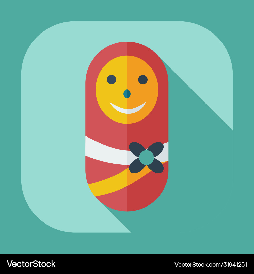 Flat modern design with shadow icons children Vector Image