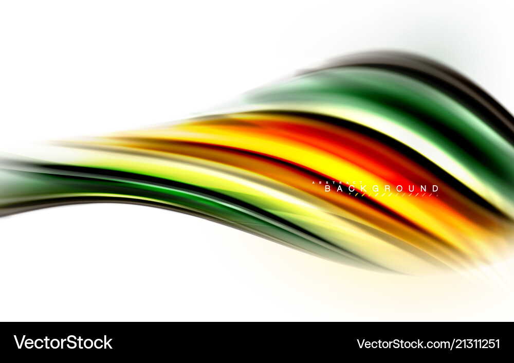 Fluid liquid mixing colors concept on light grey Vector Image