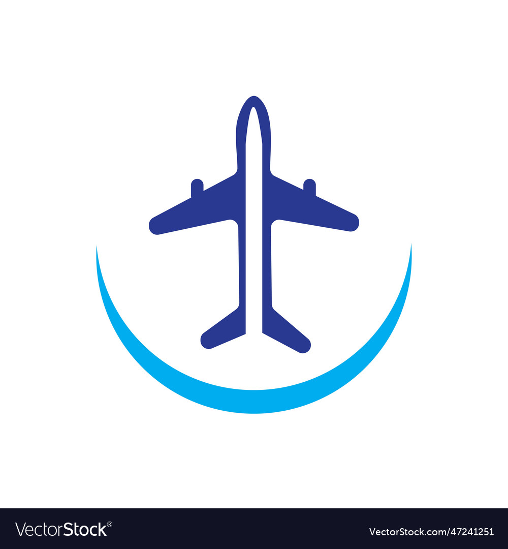 Plane logo Royalty Free Vector Image - VectorStock