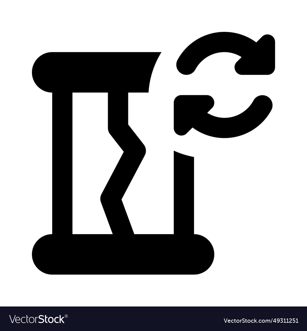 Resetting Electronic Fuse After Overcurrent Event Vector Image