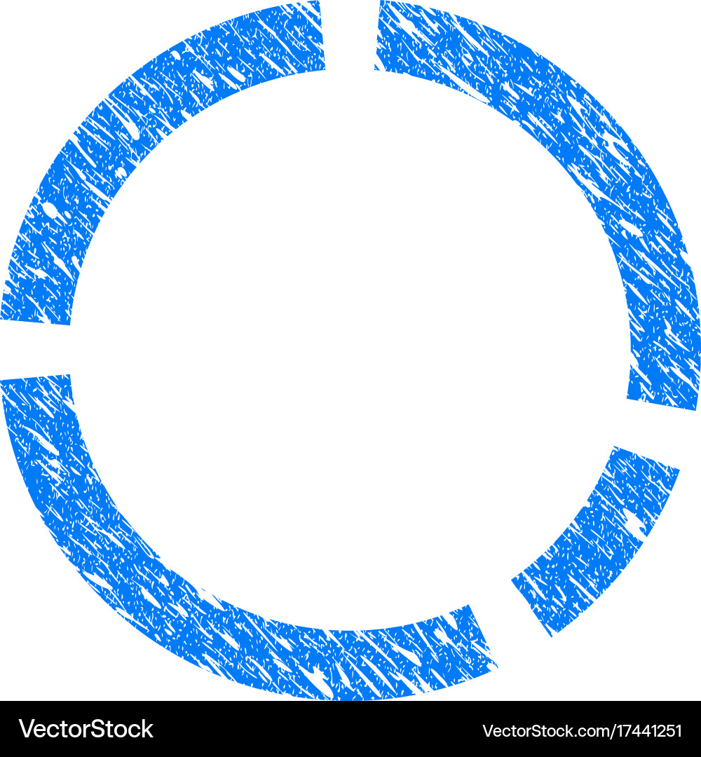 Round diagram grunge icon Royalty Free Vector Image