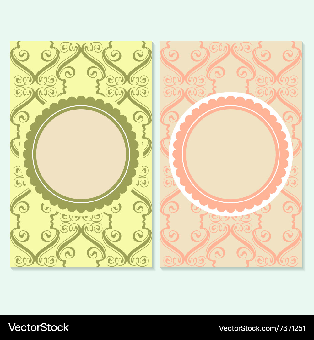 Set of card templates Royalty Free Vector Image