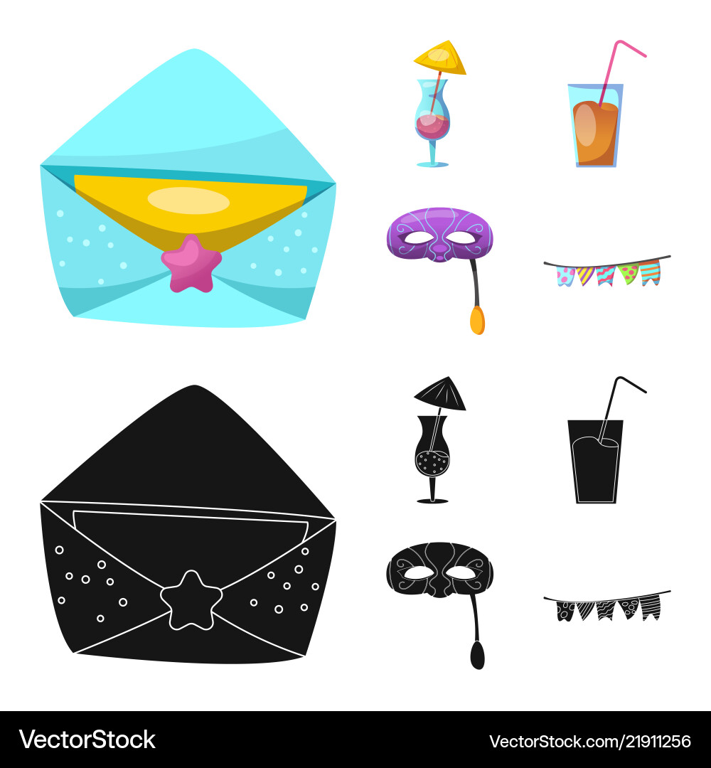 Party and birthday logo Royalty Free Vector Image