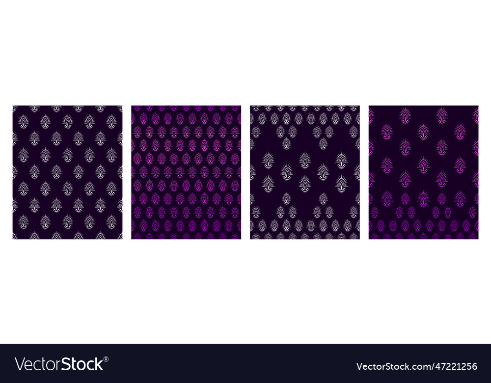 Small motif patterns set Royalty Free Vector Image