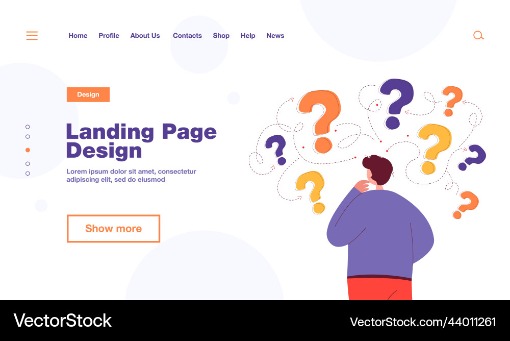 Back view of man making business decision Vector Image