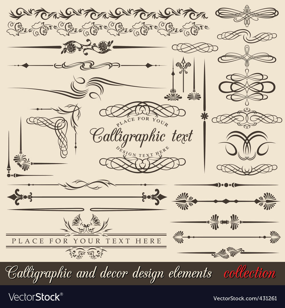 Calligraphy Royalty Free Vector Image - VectorStock