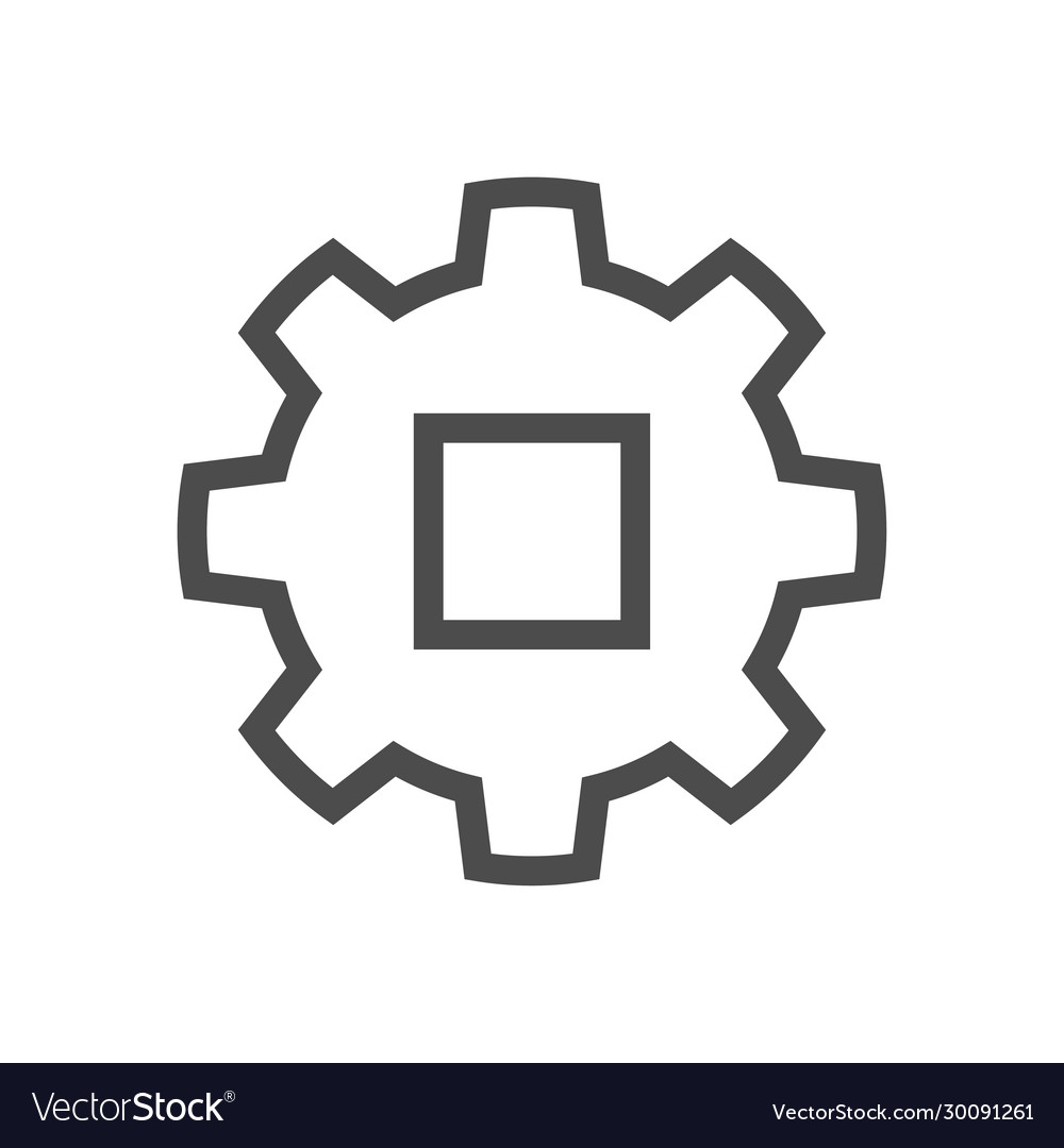 Gear engineering icon Royalty Free Vector Image