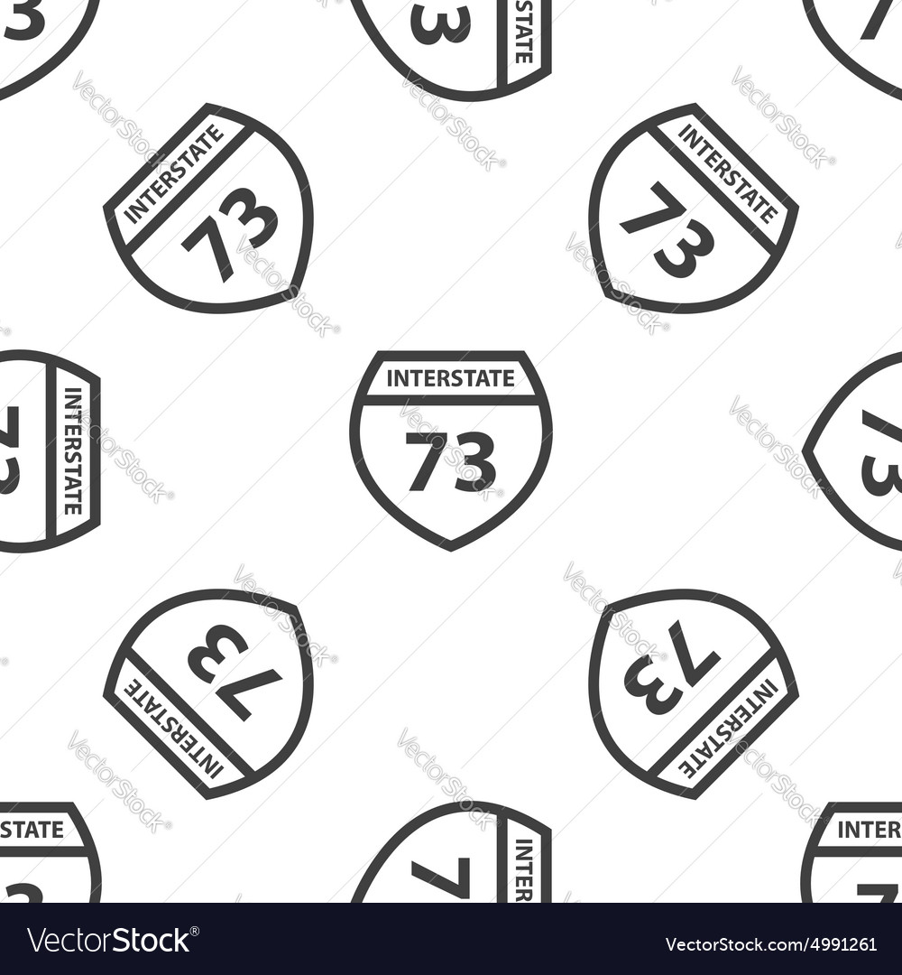 Interstate 73 pattern Royalty Free Vector Image