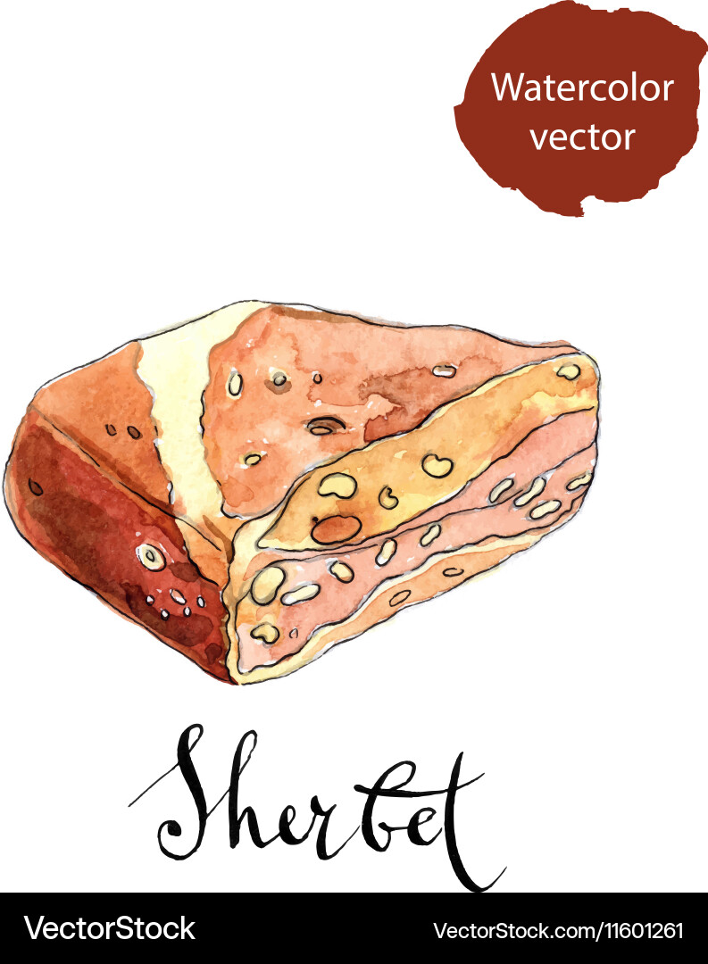 Sherbet Royalty Free Vector Image - VectorStock