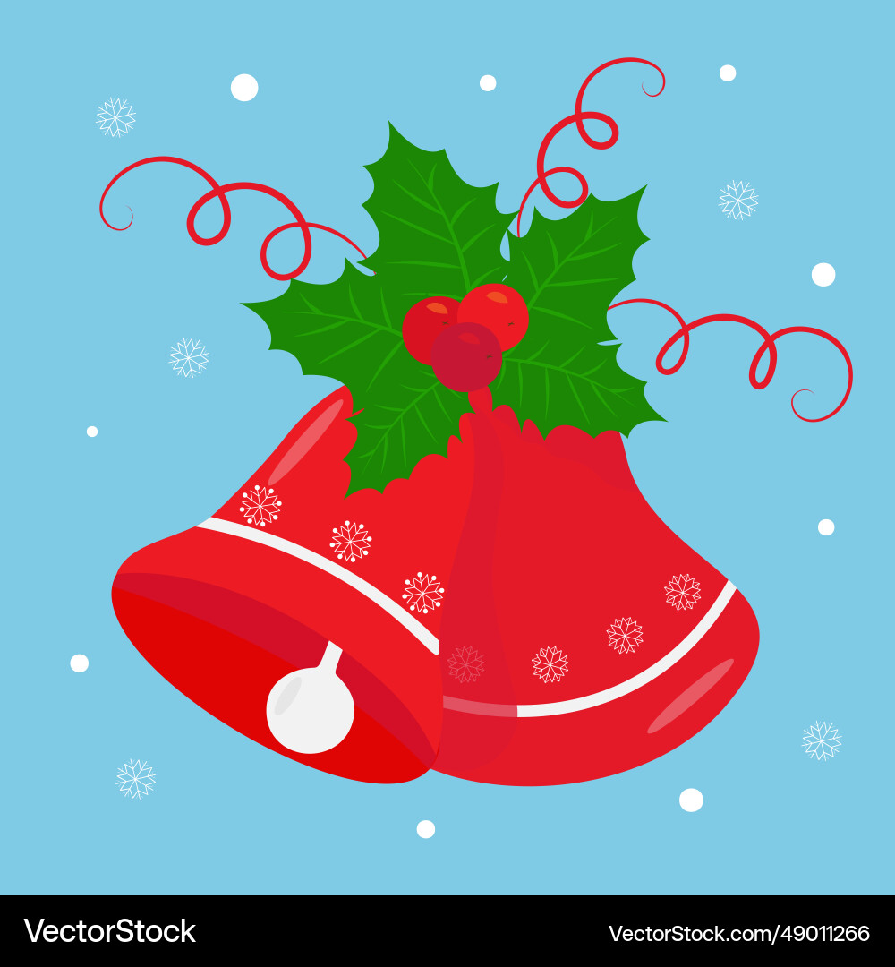 Christmas with cute red christmas Royalty Free Vector Image