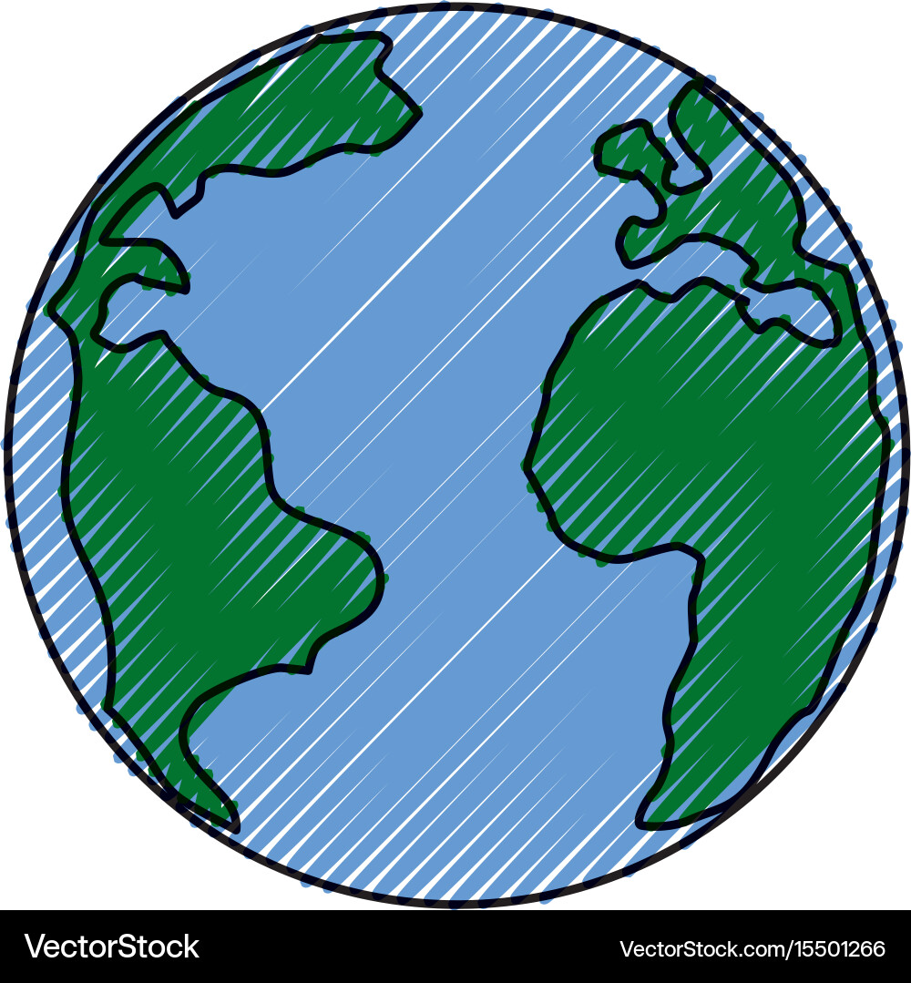 Isolated care of the planet Royalty Free Vector Image