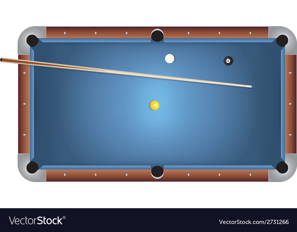 Pool table Royalty Free Vector Image - VectorStock
