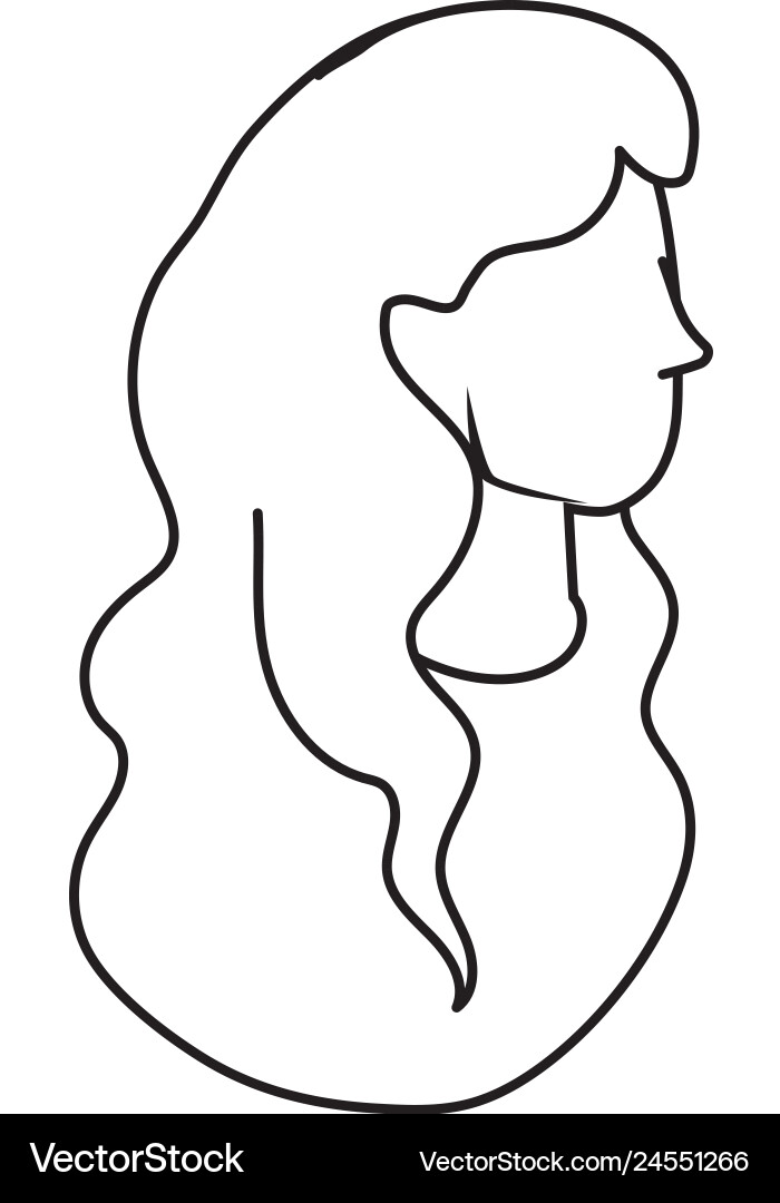 Woman face cartoon Royalty Free Vector Image - VectorStock