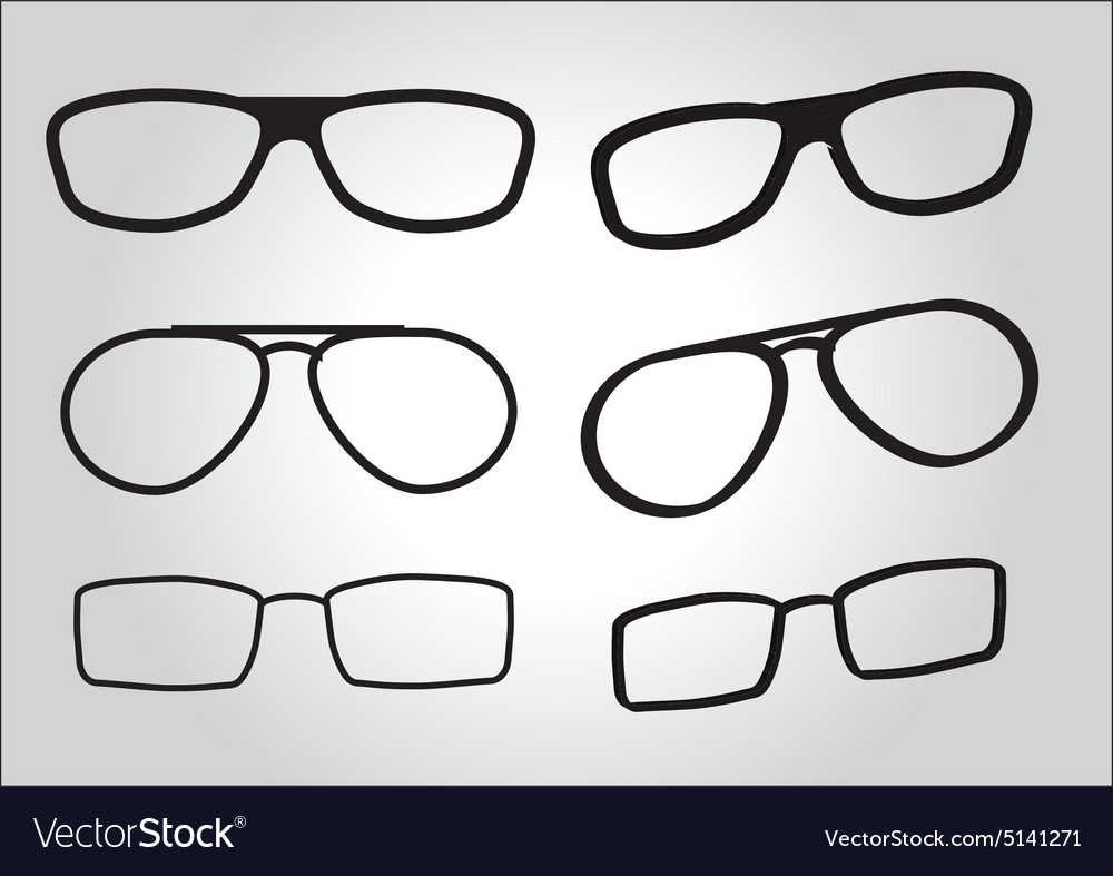 Glasses Royalty Free Vector Image - VectorStock