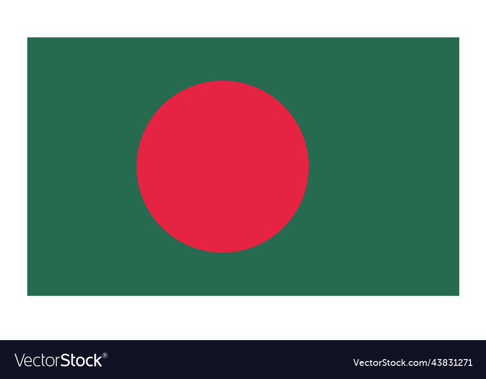 National flag of bangladesh of bangladeshi flag Vector Image