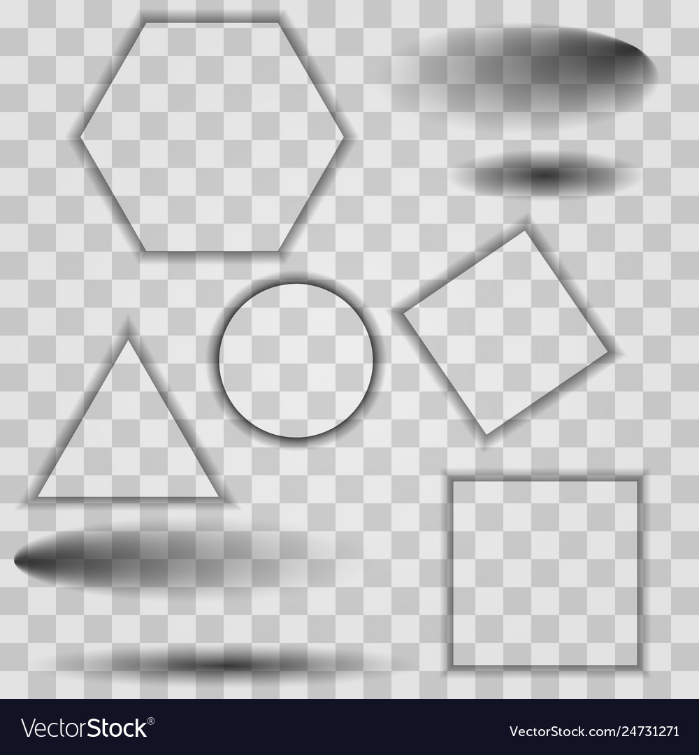 Shadow set eps10 Royalty Free Vector Image - VectorStock