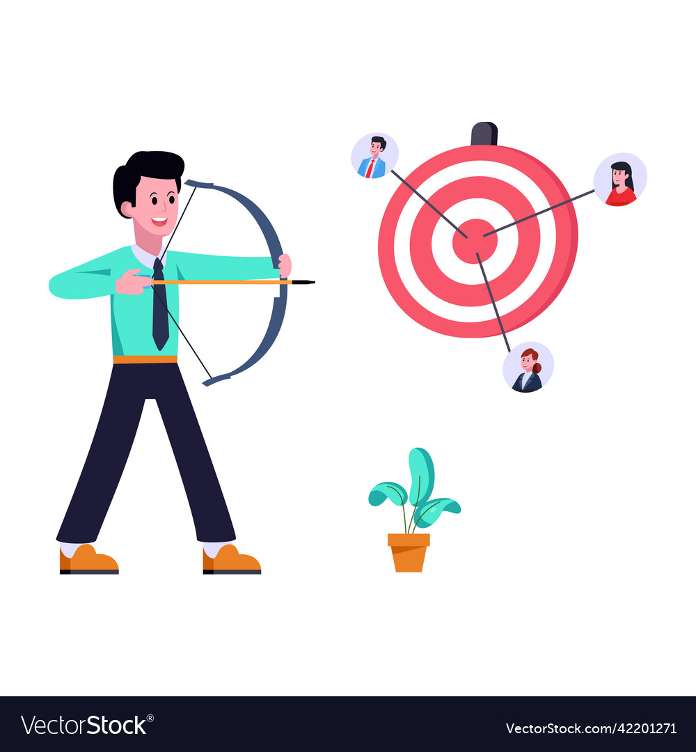 Target audience Royalty Free Vector Image - VectorStock