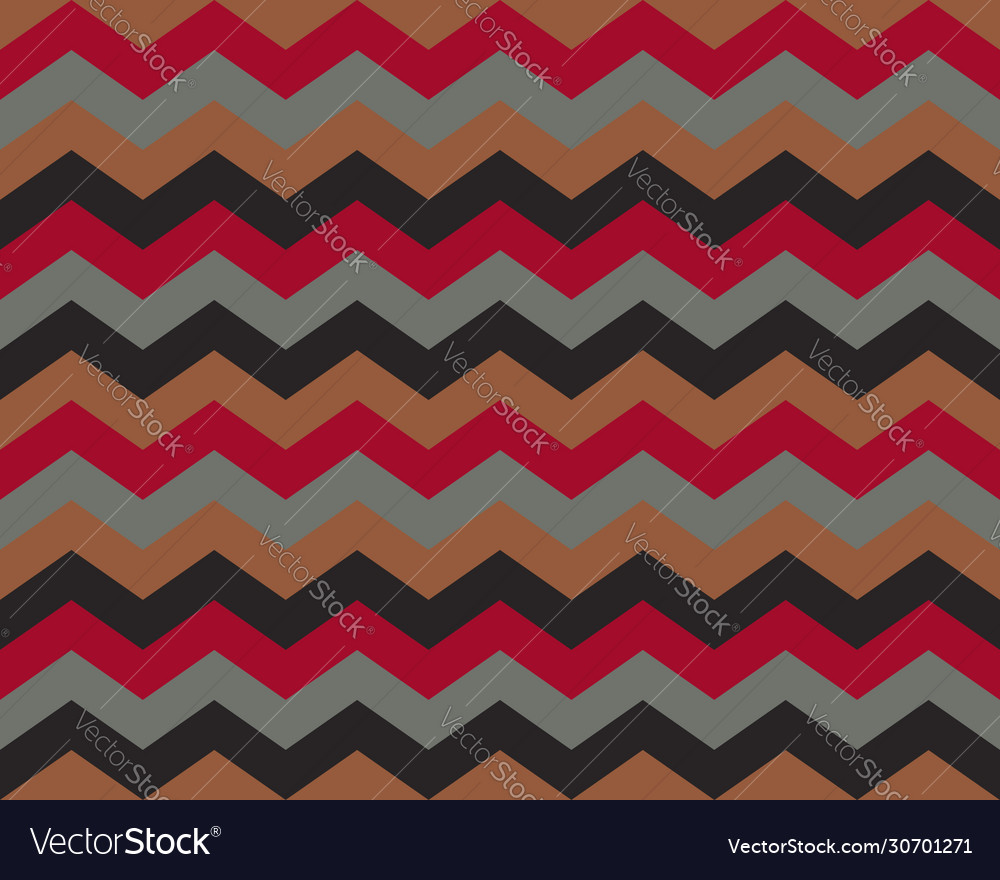 Zigzag pattern seamless zig zag background color Vector Image