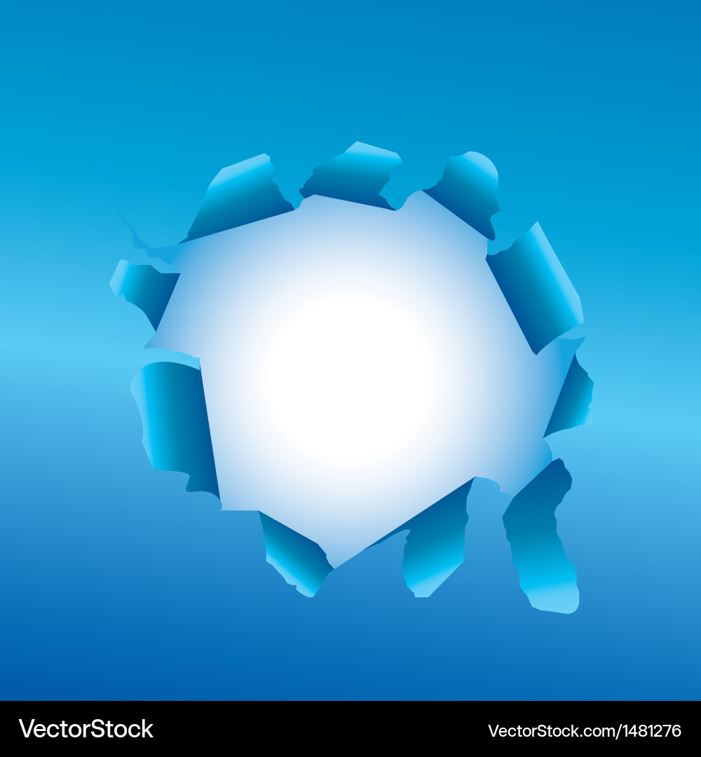 Blue torn paper Royalty Free Vector Image - VectorStock