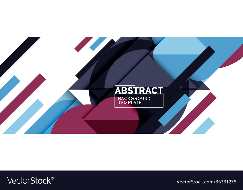 Clean minimal geometric abstract background Vector Image