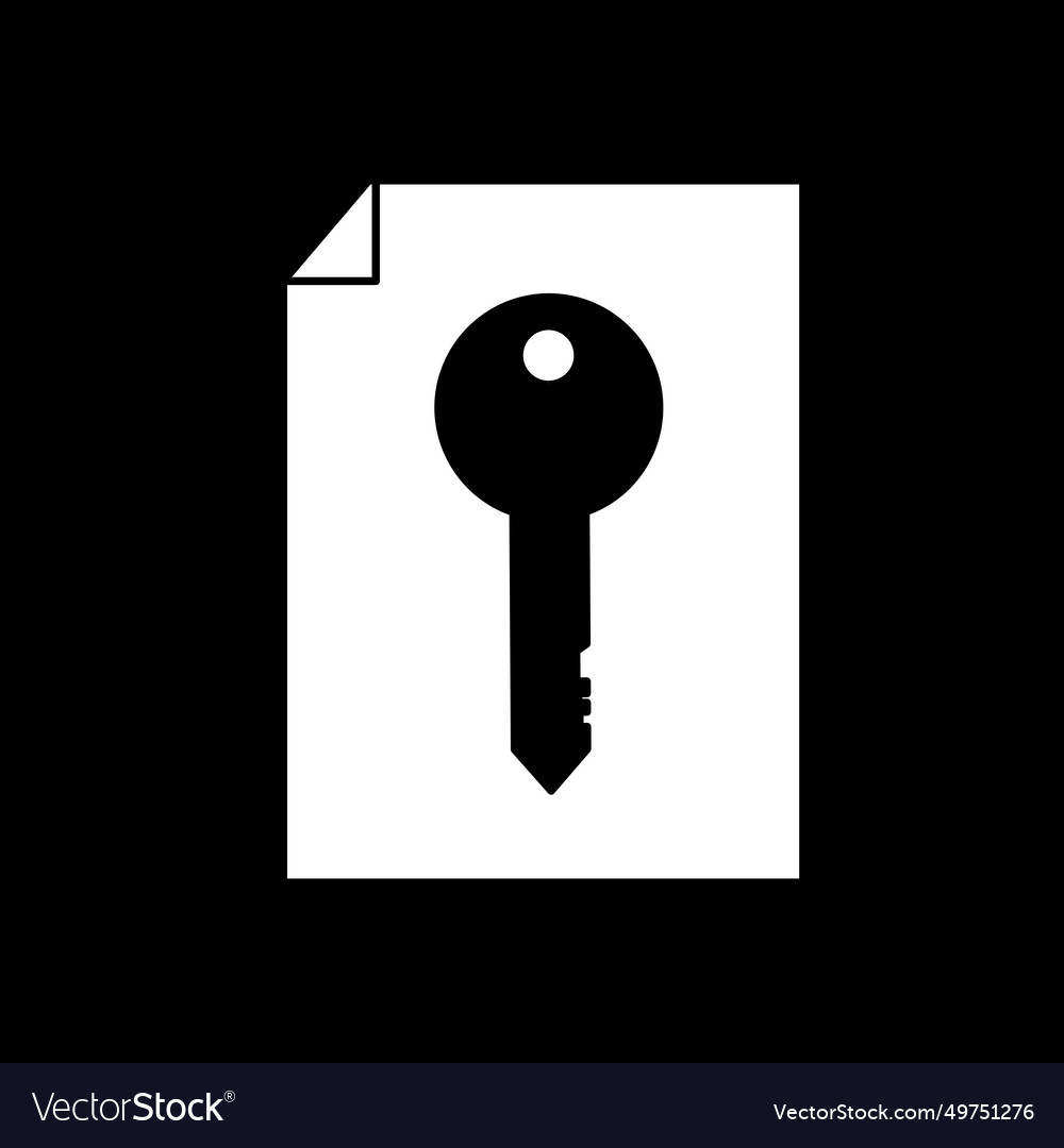 Document lock icon logo image Royalty Free Vector Image