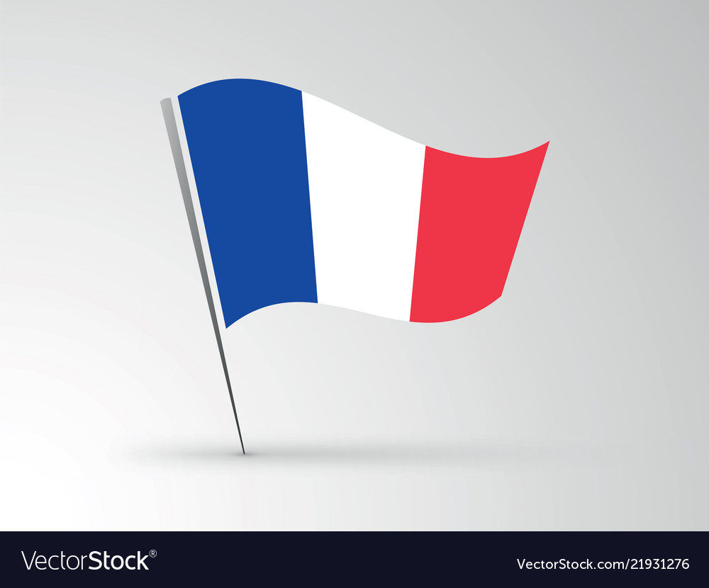 French flag Royalty Free Vector Image - VectorStock