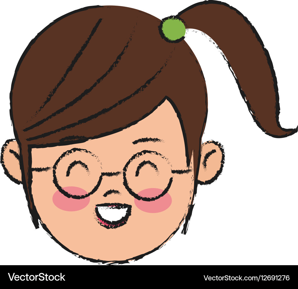 Girl cartoon icon Royalty Free Vector Image - VectorStock