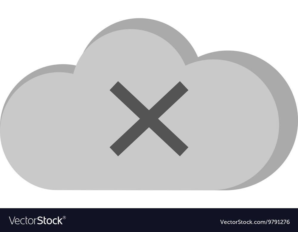 Not verified cloud Royalty Free Vector Image - VectorStock