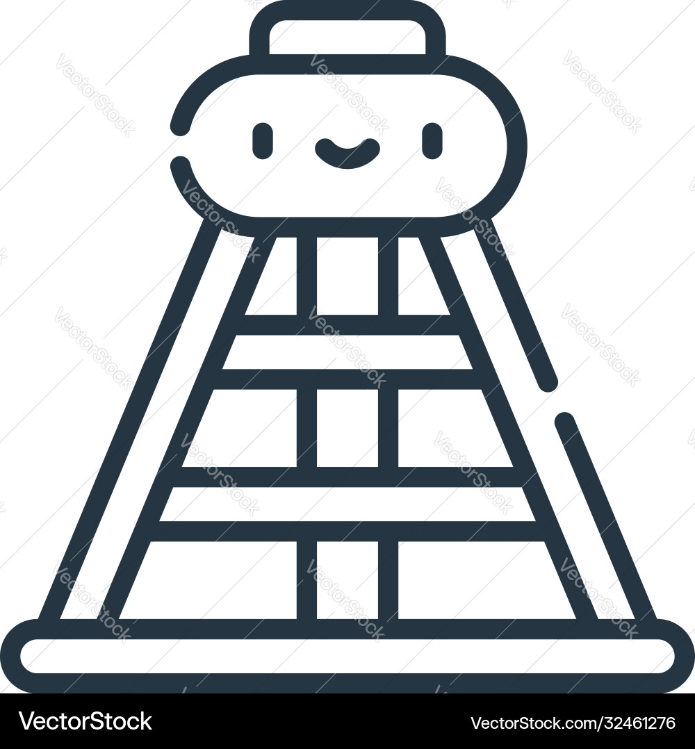 Oil derrick icon isolated on white background Vector Image