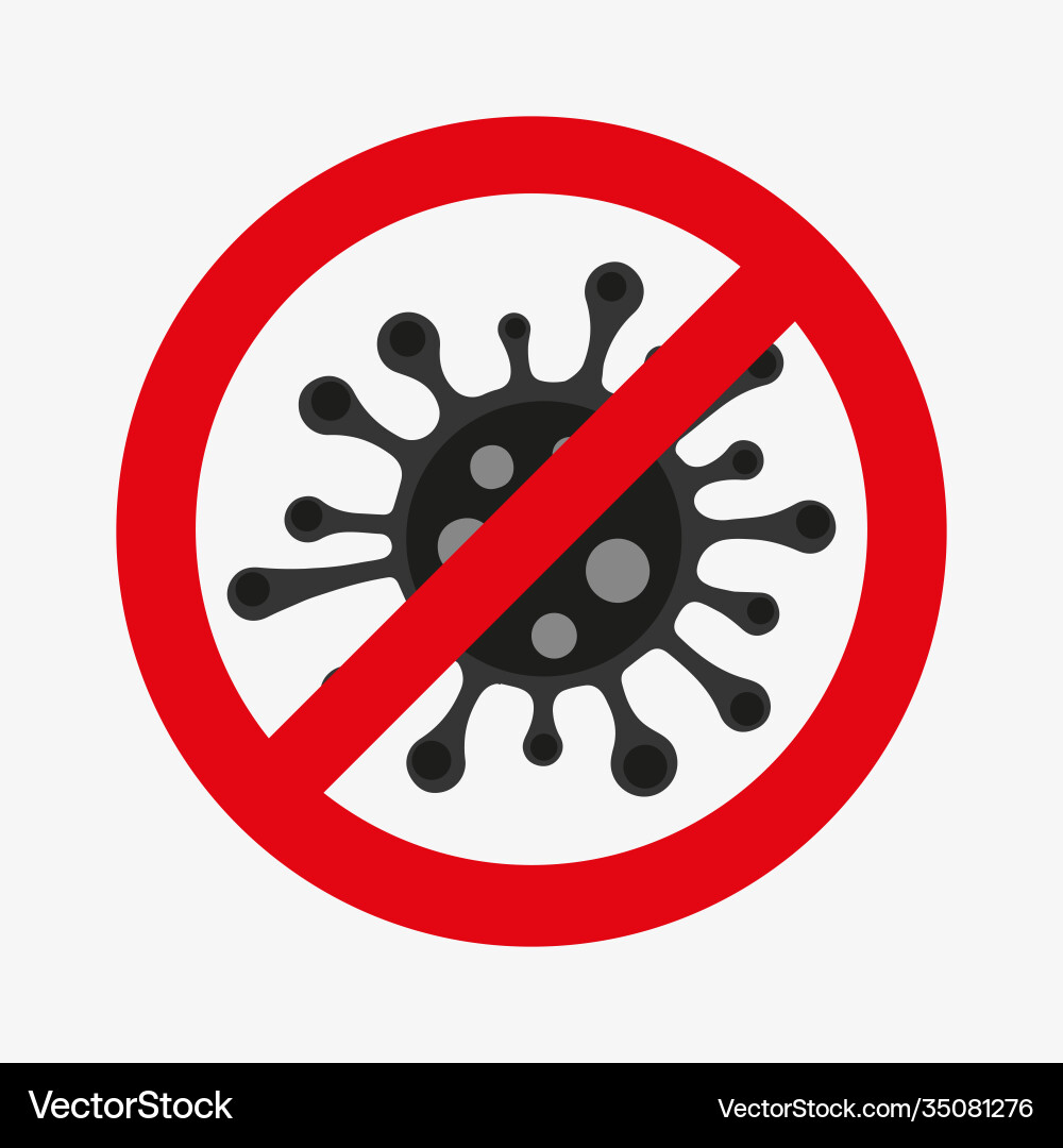 Stop coronavirus stop pandemic 019-ncov Royalty Free Vector