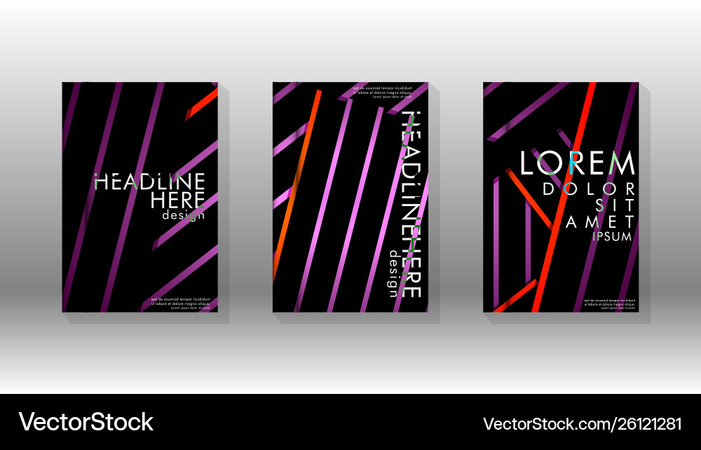 Cover book with a geometric design background Vector Image