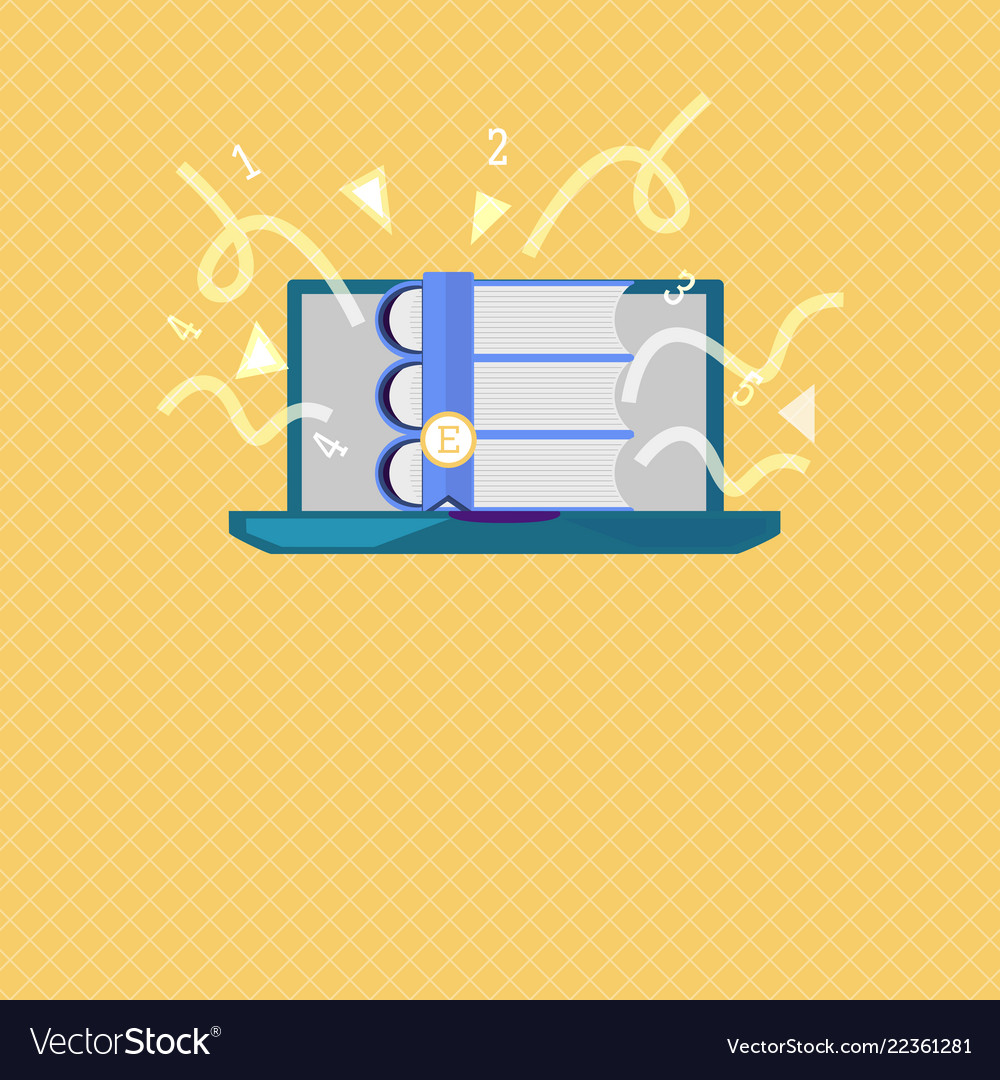 Flat design empty esp template Royalty Free Vector Image