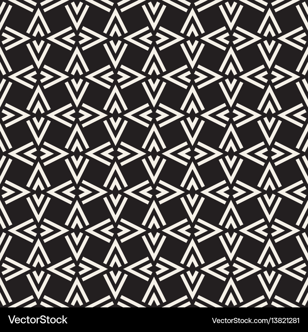 Geometric ornament with striped rhombuses Vector Image